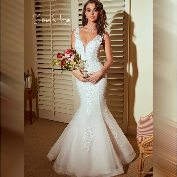 Jessica Morgan by Kitty Chen | Dresses | Nwt Lace And Tulle Wedding ...